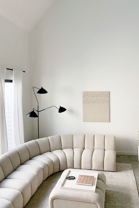 Giuseppe Italian sectional Boucle Sofa - Ivory – dill and johan