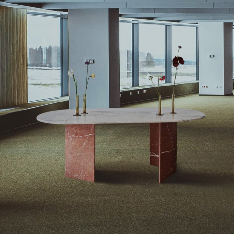 Marvel Oval Marble Table – dill and johan