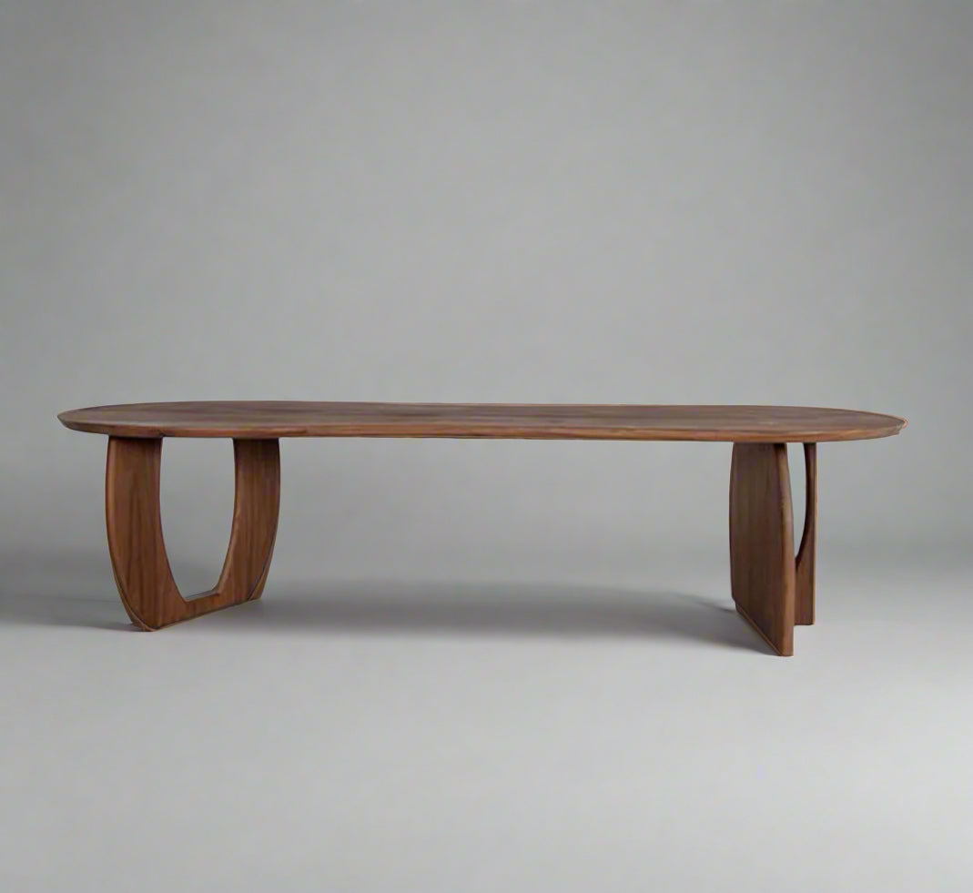Silent Wind Black Walnut Dining Table Alien Irregular Household Solid ...